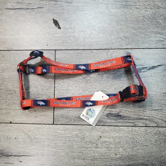 Hunter | Dog | Nfl Denver Broncos Inch Wide Adjustable Dog Harness ...